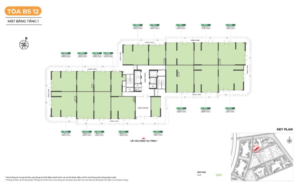 Mặt bằng The Beverly Solari - Mặt bằng layout chi tiết