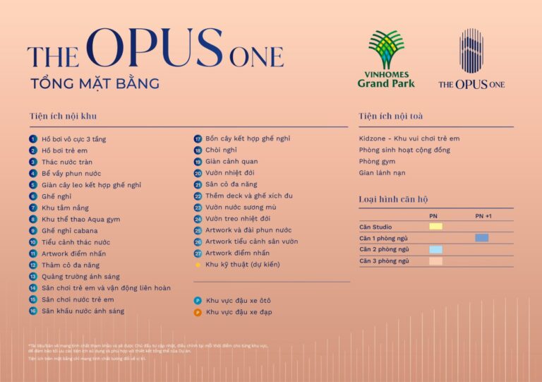 The Opus One Vinhomes - Giá bán & Ưu đãi tháng 11/2024